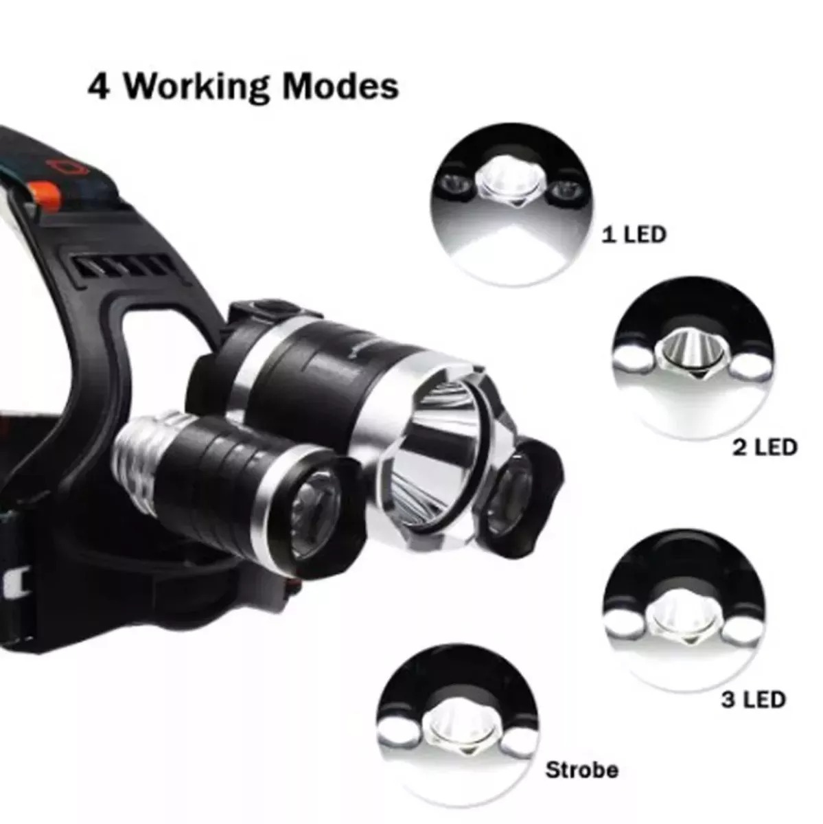 10 Pz Lampara Minera 5000 Lumens 3 Cree Led T6 Recargable 179900 En Mercado Libre