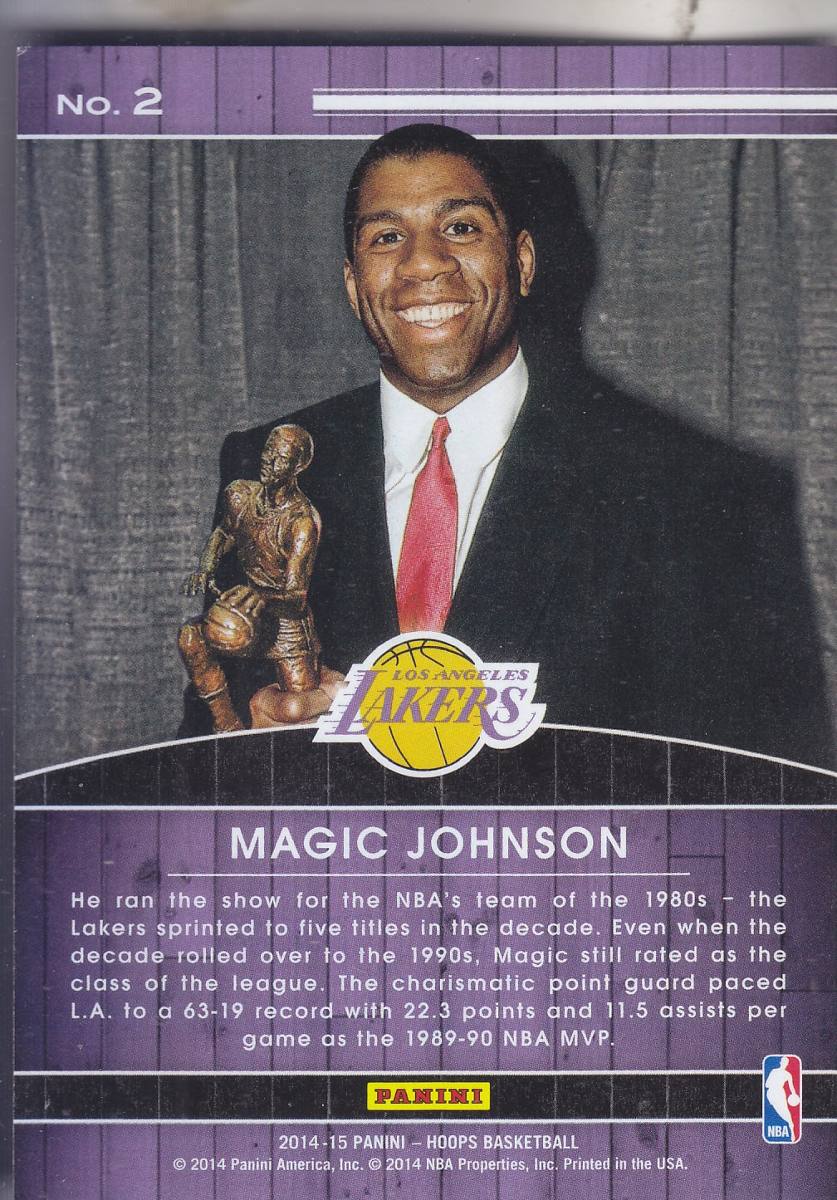 2014-15 Hoops High Honors Nba Mvp Magic Johnson Lakers - $ 135.00 en ... 2014-15 Hoops High Honors Nba Mvp Magic Johnson Lakers - $ 135.00 en ...