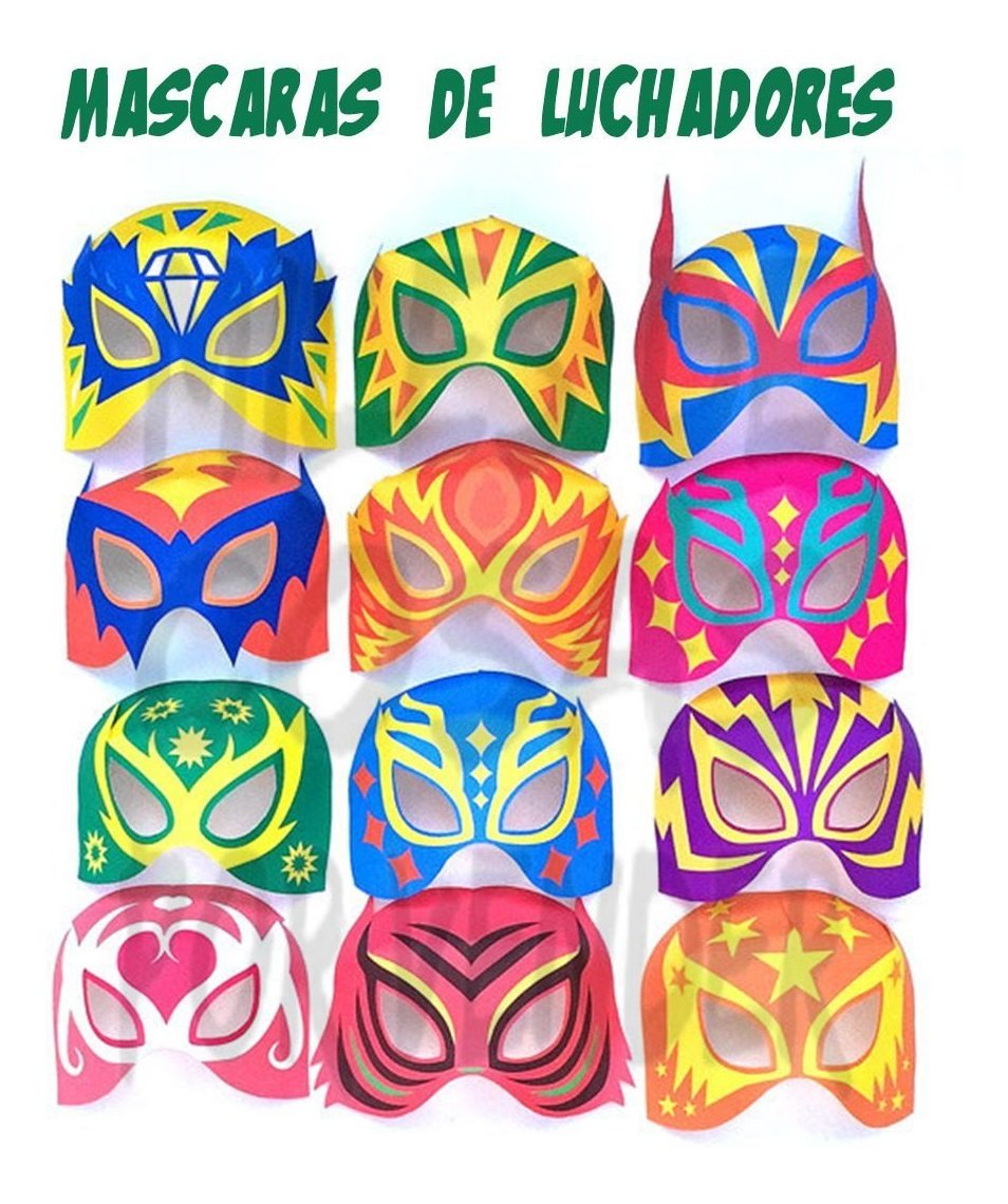 50 Mascaras Antifaces De Luchadores Lucha Libre 500 00 En Mercado Libre