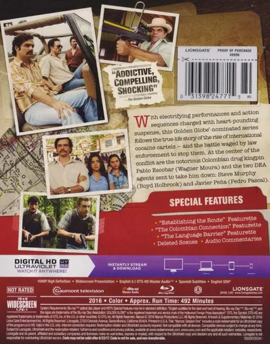 Narcos Primera Temporada Uno 1 Season One Importada Blu Ray Mebuscar México