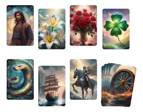 Baralho Cigano 36 Cartas Lenormand 100 Plastificado Manual R 49 Em São Paulo São Paulo