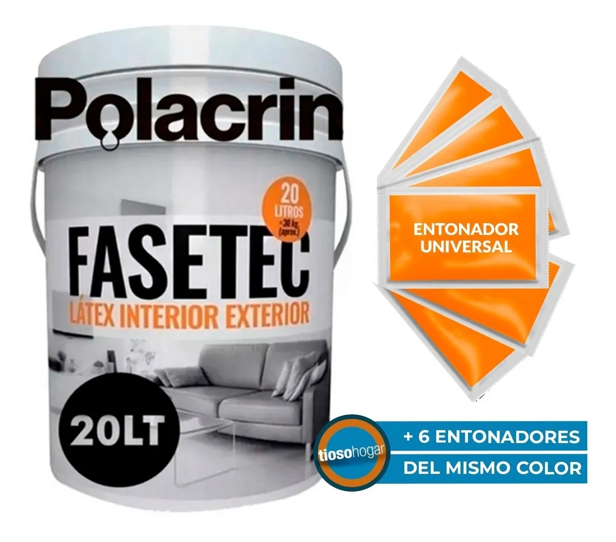 Pintura Latex Intext Fasetec 20lts Blanca Polacrin Universo ... Pintura Latex Intext Fasetec 20lts Blanca Polacrin Universo ...