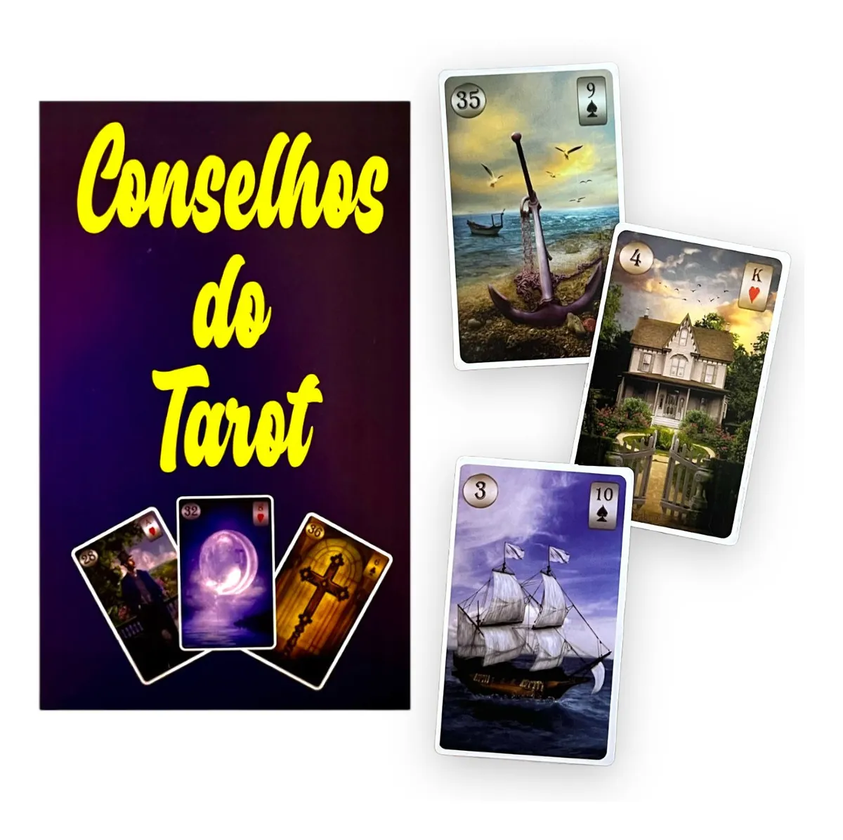 Baralho Cigano Lenormand Classico Livreto E 39 Cartas Mebuscar Brasil