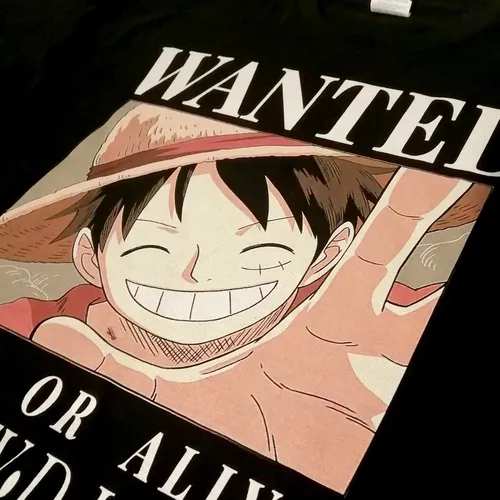 Playera Cartel Wanted Monkey D Luffy One Piece Negra | Mebuscar México Playera Cartel Wanted Monkey D Luffy One Piece Negra | Mebuscar México