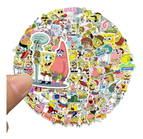 100 Stickers De Bob Esponja Pegatinas Calcomanias Mebuscar Chile