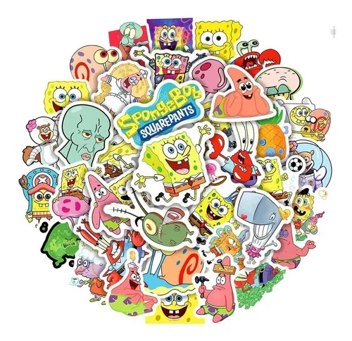 100 Stickers De Bob Esponja Pegatinas Calcomanias Mebuscar Chile