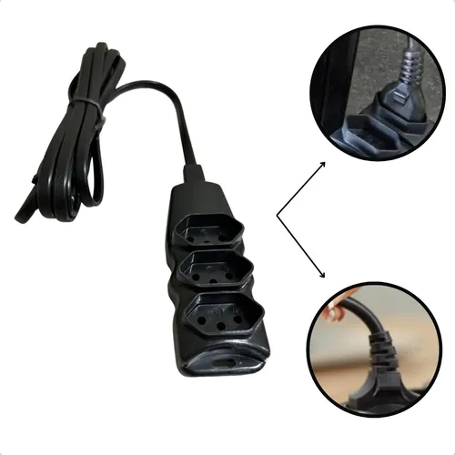 Extensão Elétrica Megatron 3 Tomadas C/ 3 Metros Cabo Pp R$ 40 em São ... Extensão Elétrica Megatron 3 Tomadas C/ 3 Metros Cabo Pp R$ 40 em São ...