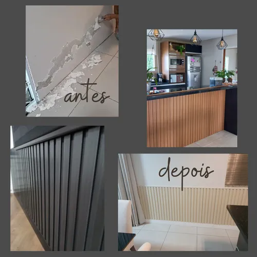 Kit 7 Painel Ripado De Pvc 25cm X 85cm Placa Parede Umidade | Mebuscar ...