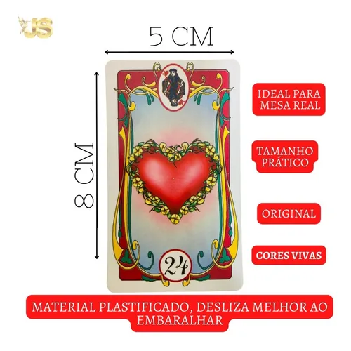 Baralho Cigano Lenormand 36 Cartas Ed Artha Original Cartas Coloridas E Plastificadas
