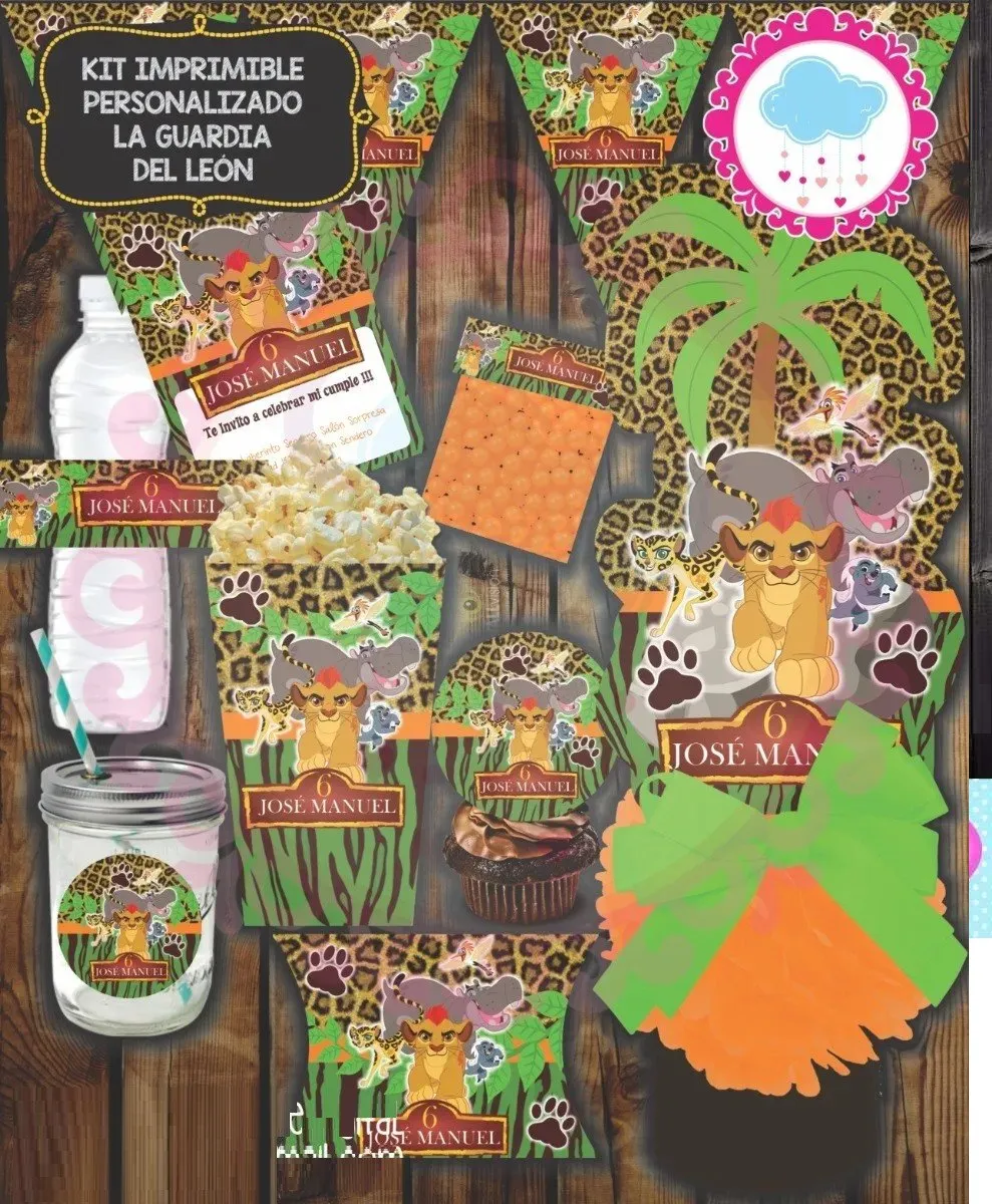 Kit Imprimible Editable Cumpleanos El Rey Leon Mebuscar México