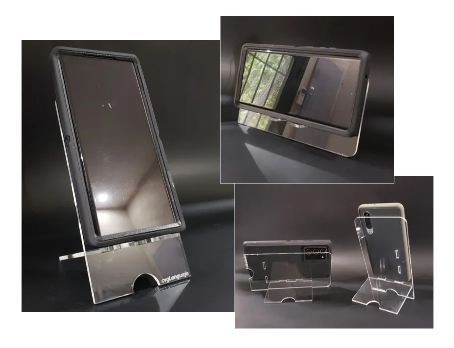 Porta Celular de Acrilico Armable | Mebuscar México Porta Celular de Acrilico Armable | Mebuscar México