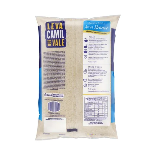 Arroz Branco Tipo 1 Camil Pacote 5kg R$ 48 em Montes Claros - Minas ... Arroz Branco Tipo 1 Camil Pacote 5kg R$ 48 em Montes Claros - Minas ...