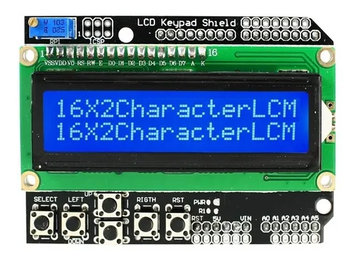 Display Keypad Lcd 16x2 Fundo Azul Arduino Esp8266 Esp32 Nf | Mebuscar ... Display Keypad Lcd 16x2 Fundo Azul Arduino Esp8266 Esp32 Nf | Mebuscar ...