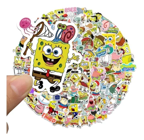 100 Stickers De Bob Esponja Pegatinas Calcomanias Mebuscar Chile