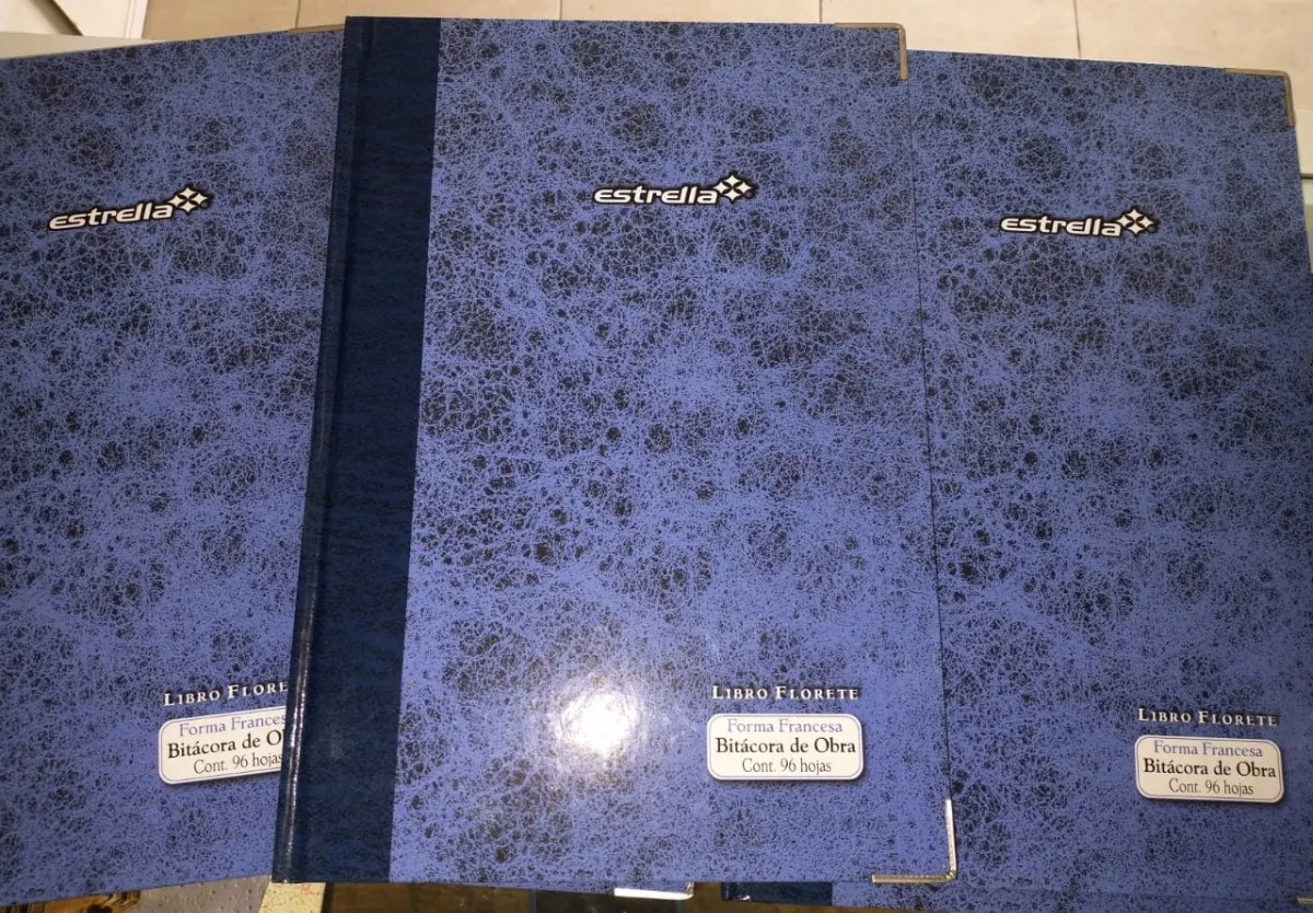 Libro Florete Estrella Forma Francesa Bitacora de Obra 96 H | Mebuscar ...