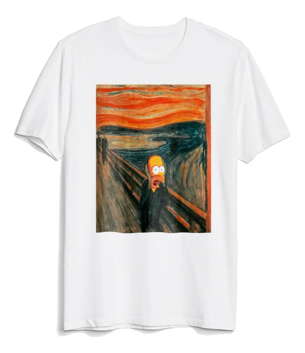 Quadro o Grito Homer Simpson Releitura Edvard Munch 40x60 | Mebuscar Brasil Quadro o Grito Homer Simpson Releitura Edvard Munch 40x60 | Mebuscar Brasil