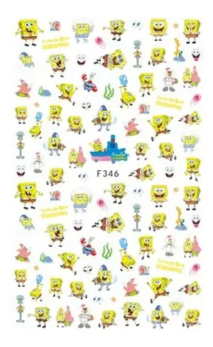 Calcomanias Stickers Superpoderosas Bob Esponja Y Lil
