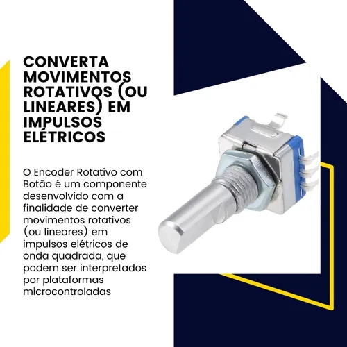 Encoder Rotativo Rotary Com Botão Arduino Esp8266 Nodemcu R 20 Em Conselheiro Lafaiete Minas