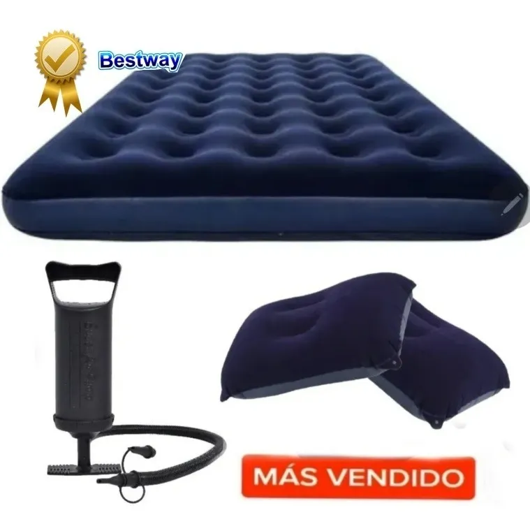 Colchon Inflable 2 Plazas Almohadas Bombin - Colchones Inflables ... Colchon Inflable 2 Plazas Almohadas Bombin - Colchones Inflables ...