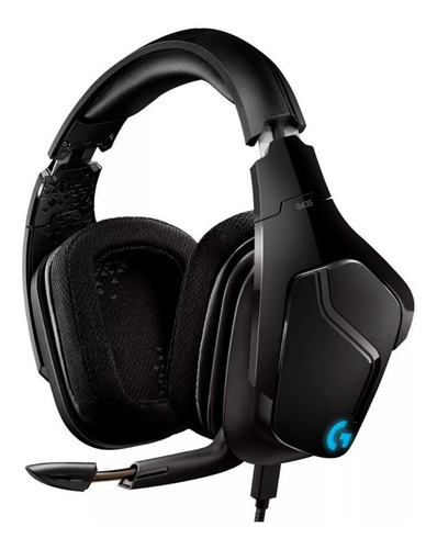 Fone De Ouvido Over Ear Gamer Logitech G Series G635 Preto Com Luz Rgb