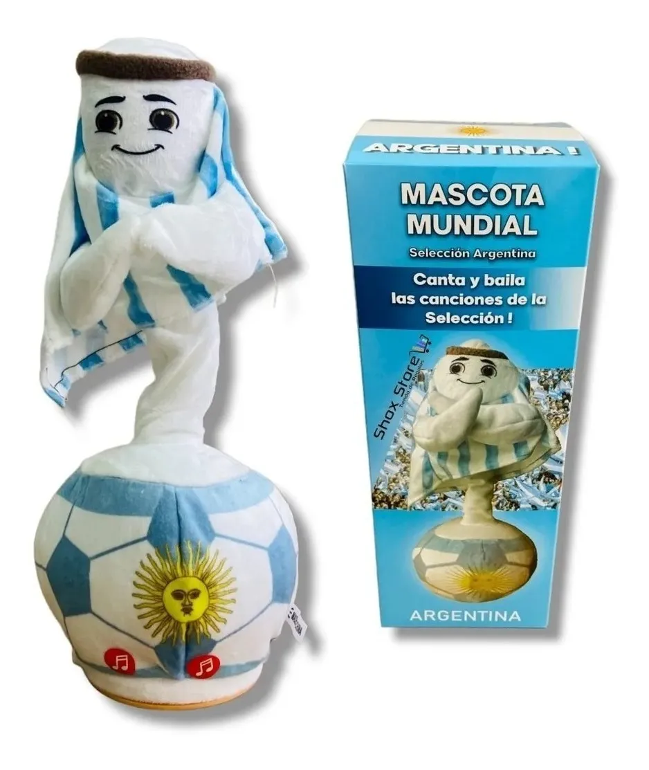 Peluche Mascota Mundial Qatar 2022 O Muneco Messi Sublimado En Córdoba