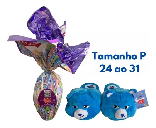 Ovo De Pascoa Cacau Show Pantufa Ursinhos Carinhosos Azul P R$ 306 em ... Ovo De Pascoa Cacau Show Pantufa Ursinhos Carinhosos Azul P R$ 306 em ...