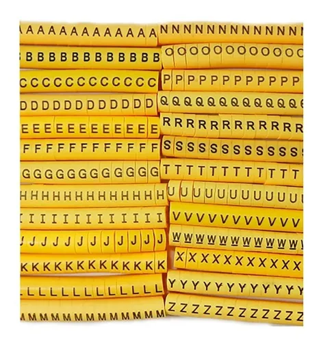 Kit Variado Marcador Cabos Anilhas Letras + Numeros | Mebuscar Brasil Kit Variado Marcador Cabos Anilhas Letras + Numeros | Mebuscar Brasil
