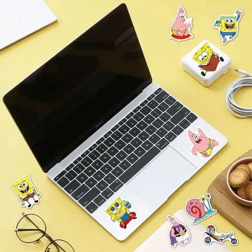 Bob Esponja Caricatura 50 Calcomanias Stickers Pvc Vs Agua Mebuscar