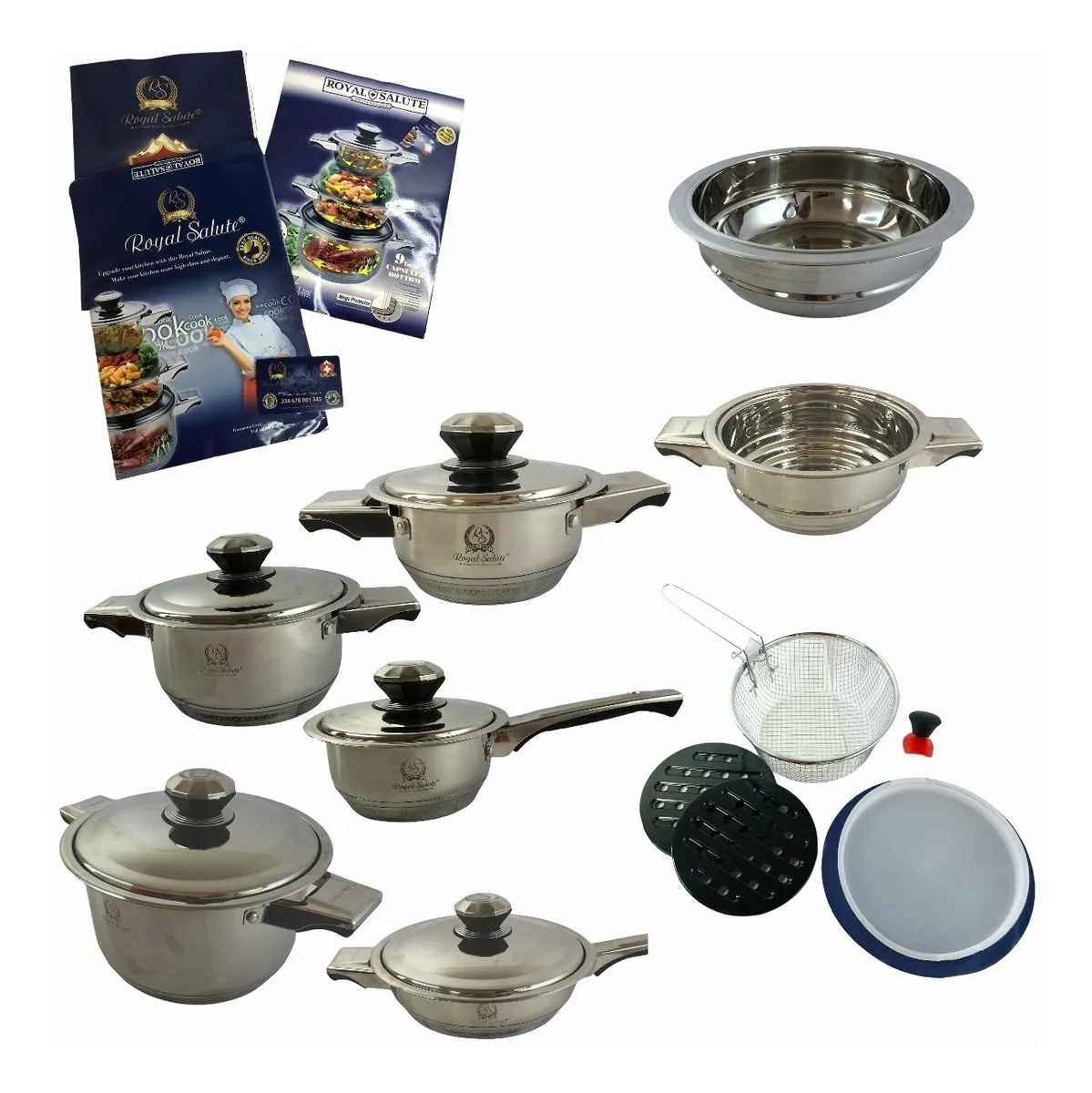 Bateria de Cocina Grado Quirurgico 19pzs Royal Salute | Mebuscar México Bateria de Cocina Grado Quirurgico 19pzs Royal Salute | Mebuscar México