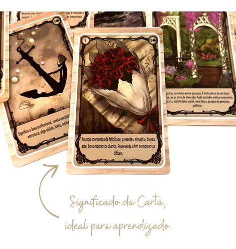 Baralho Cigano Lenormand P Iniciante 36 Cartas Plastificada R 37 Em São Paulo São Paulo