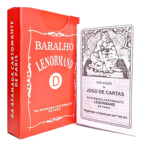 Baralho Cigano Lenormand Tarot 36 Cartas Manual Explicativo R 22 Em São Paulo São Paulo