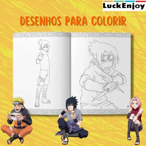 Naruto Uzumak Desenho Para Colorir, Livro De Atividades Naruto + 500 ... Naruto Uzumak Desenho Para Colorir, Livro De Atividades Naruto + 500 ...