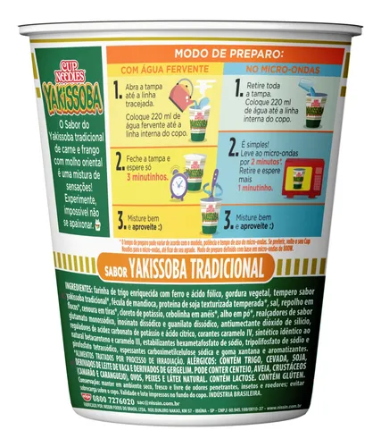 Macarrão Instantâneo Yakissoba Tradicional Cup Noodles Copo 70g R$ 7 em ... Macarrão Instantâneo Yakissoba Tradicional Cup Noodles Copo 70g R$ 7 em ...