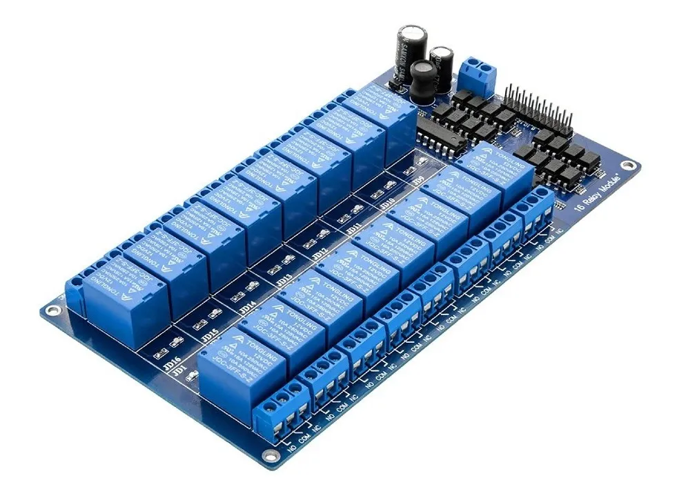 Modulo de 16 Relevadores Con Optoacoplador 5v para Arduino | Mebuscar ... Modulo de 16 Relevadores Con Optoacoplador 5v para Arduino | Mebuscar ...