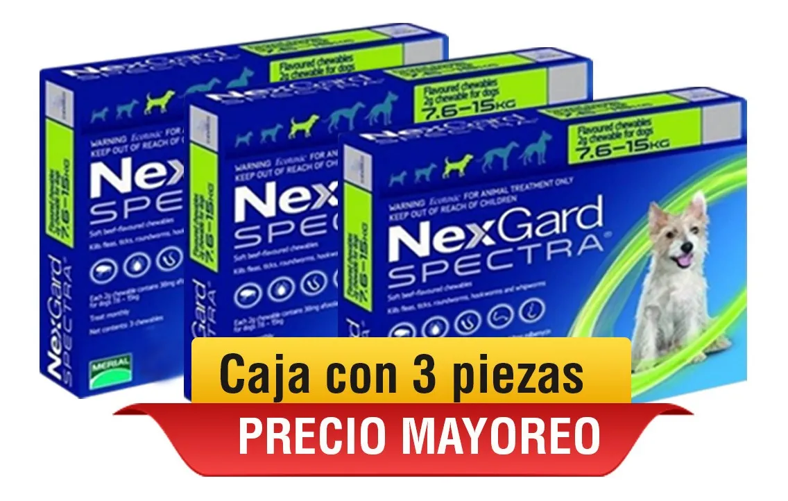 Nexgard Spectra Tamano a Elegir 3 Tabletas Precio Mayoreo | Mebuscar México Nexgard Spectra Tamano a Elegir 3 Tabletas Precio Mayoreo | Mebuscar México