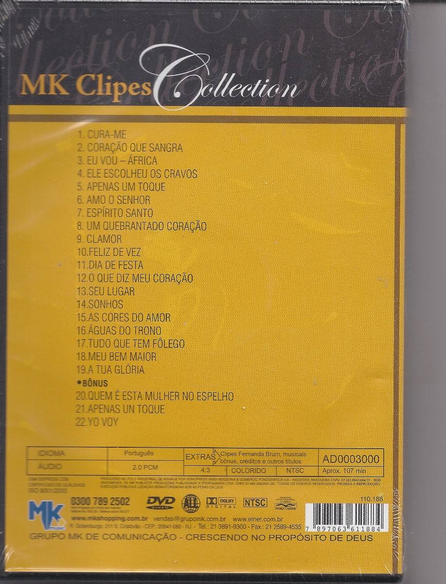 Fernanda Brum - Mk Clipes Collection - Dvd Mk Music | MercadoLivre Fernanda Brum - Mk Clipes Collection - Dvd Mk Music | MercadoLivre