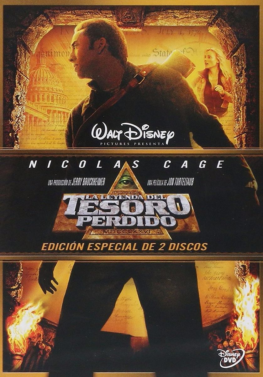 La Leyenda Del Tesoro Perdido Nicolas Cage Pelicula Dvd Mercado Libre
