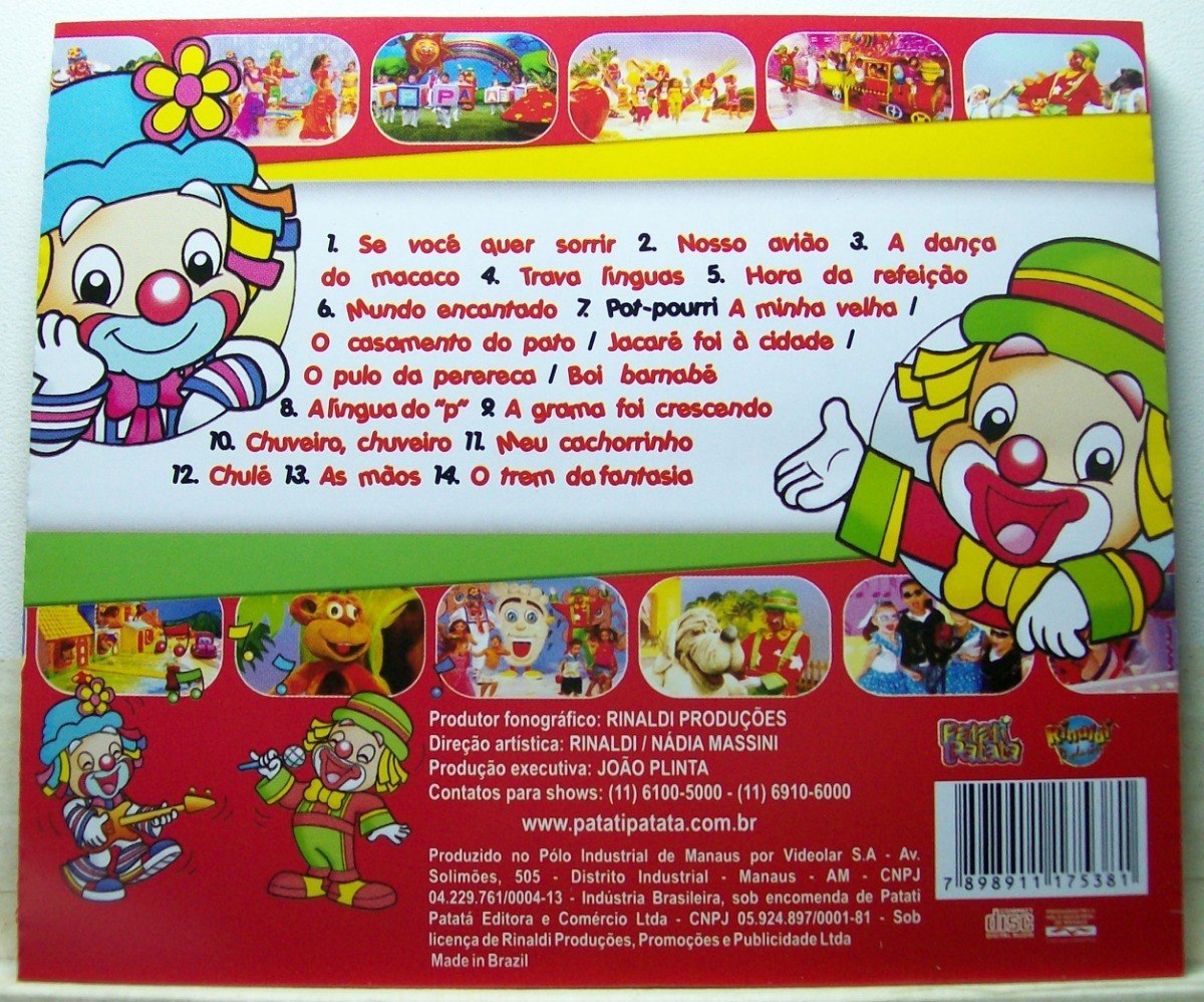 Patati Patatá Os Grandes Sucessos Cd Original Raro Mercadolivre