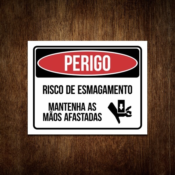 Placa Perigo Risco De Esmagamento Mantenha As Mãos Afastadas | Mercado ... Placa Perigo Risco De Esmagamento Mantenha As Mãos Afastadas | Mercado ...