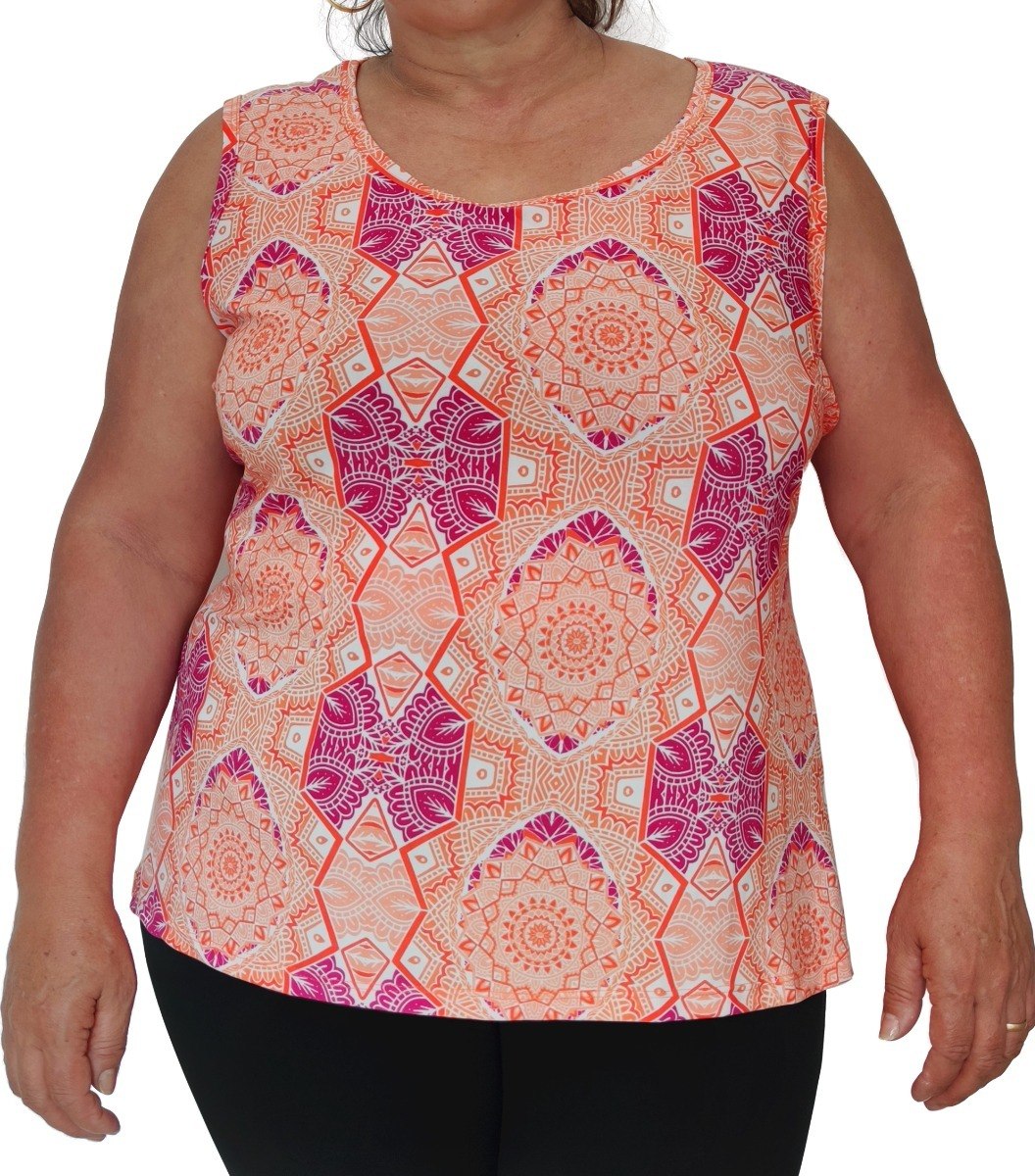 Kit 5 Blusas Plus Size Feminina Tamanho Especial Liganete