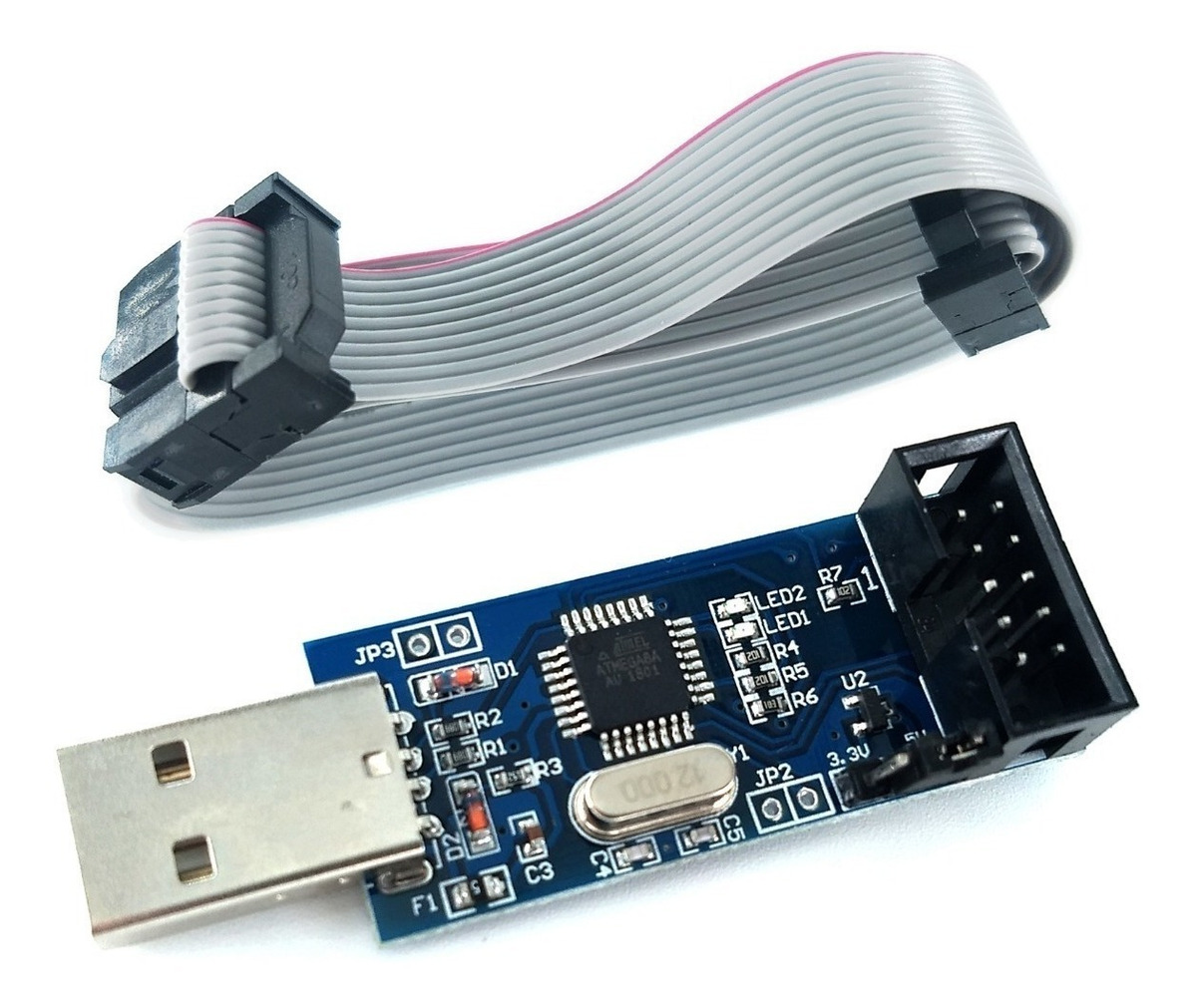 Programador Isp Usb Atmel Avr Atmega Attiny Arduino Lionchip Raspberry Usbasp Usbisp Isp Asp