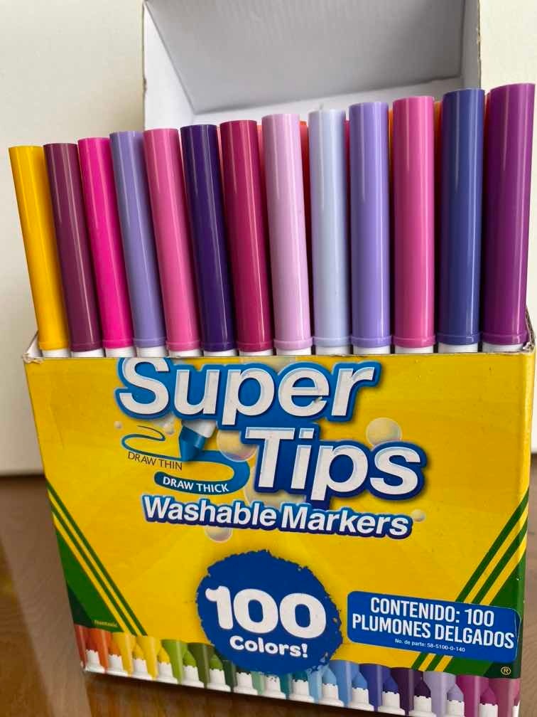 Lote De 10 Cajas Plumones Super Tips Crayola De 100 Mercado Libre
