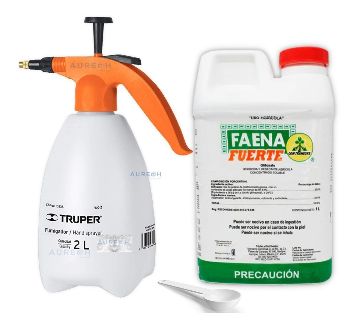 Herbicida Glifosato Maleza Hierba Faena Fuerte 1 Litro | Envío gratis