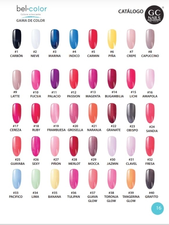 Gc Nails Gel Semipermanente, Gama De 83 Tonos A Elegir | Meses sin ...