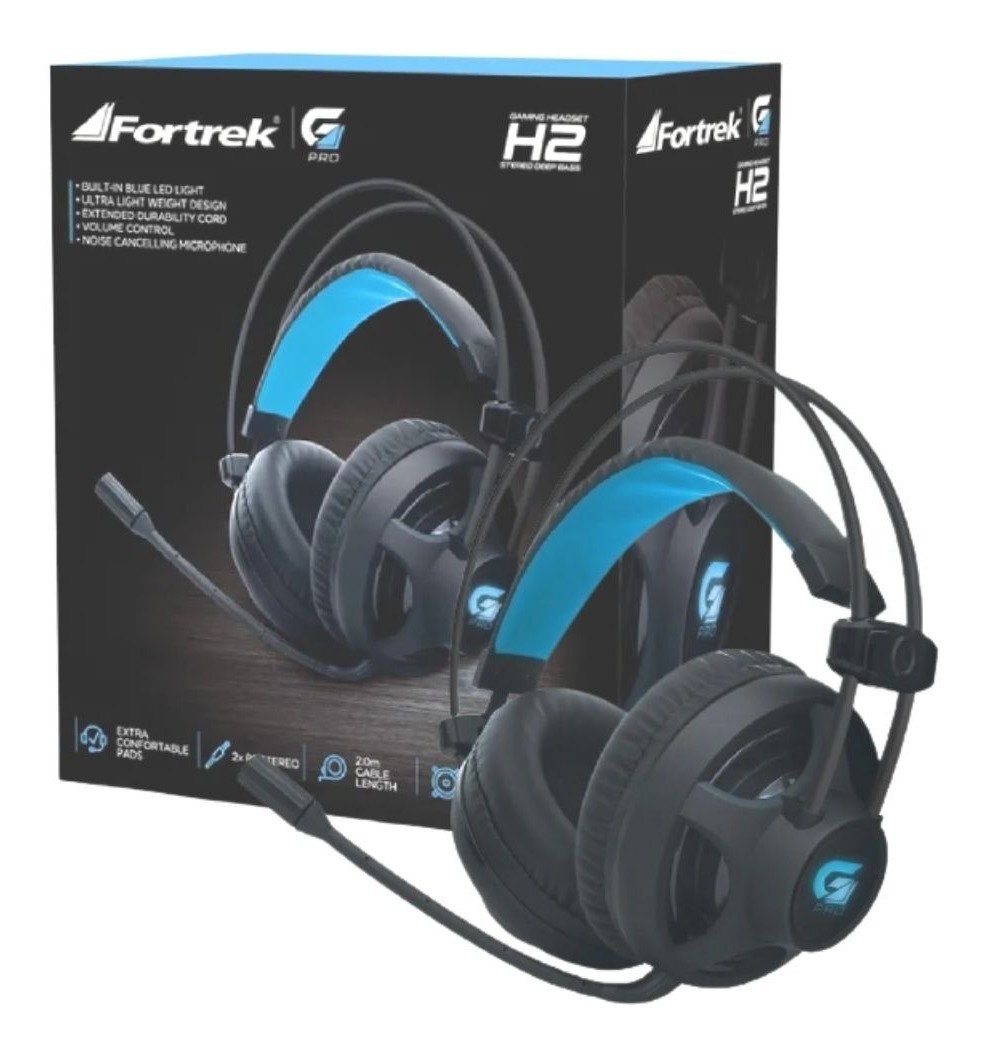 Headset Gamer Pro H2 Fortrek Envio Full Com Nota Fiscal Frete Grátis