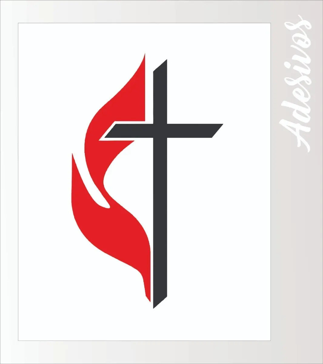 02 Adesivos Vinil Logomarca Igreja Metodista - I04 | Mercado Livre