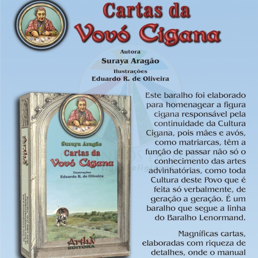 Baralho Tarot Cigano Vovó Cigana Plastificado 36 Cartas C Nf Caminhosdeluz