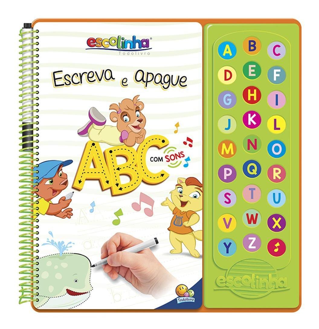 Livro Escolinha Escute E Aprenda! Escreva E Apague - Abc Com | Mercado ... Livro Escolinha Escute E Aprenda! Escreva E Apague - Abc Com | Mercado ...