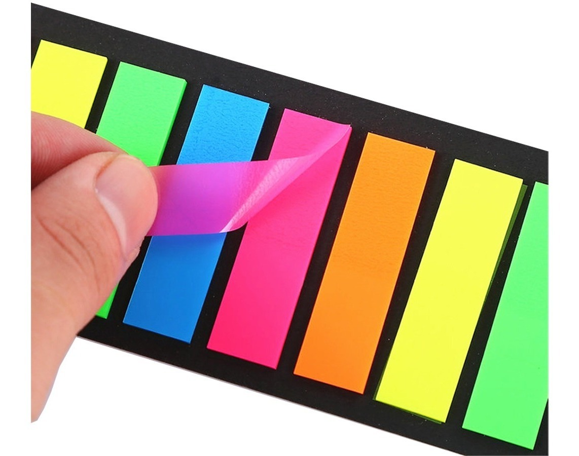 Notas Adhesivas Tipo Post It Mini Banderitas Fluorescentes Mercado Libre