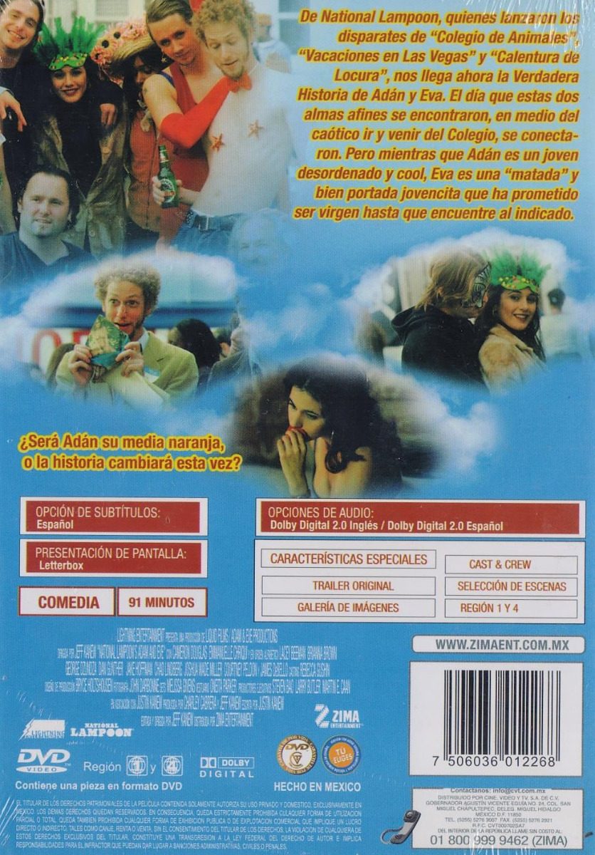 Adan Y Eva National Lampoons Adam And Eve Pelicula Dvd Meses Sin Intereses